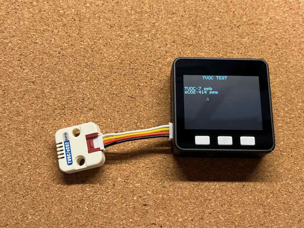 M5Stackでできること 〜M5StackでTVOC/eCO2ユニットを使う | さとやまノート